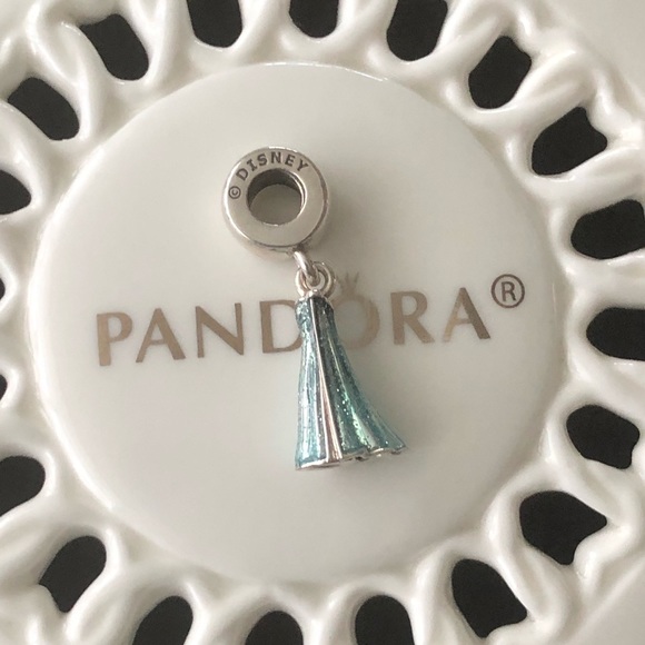 Pandora | Jewelry | Pandora Disney Elsas Dress Charm | Poshmark